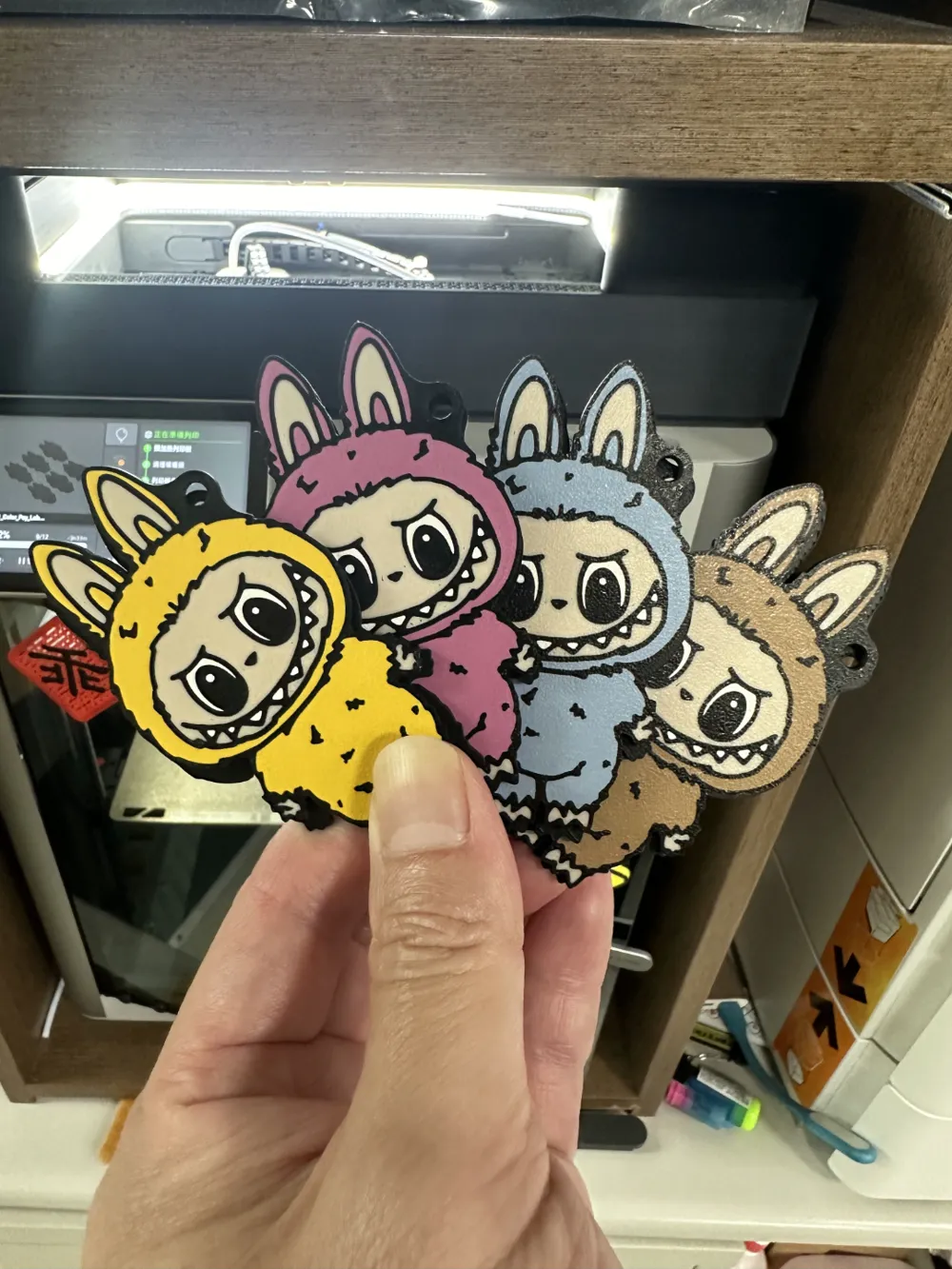 labubu keychain by smallfish0314 MakerWorld: Download Free 3D Models