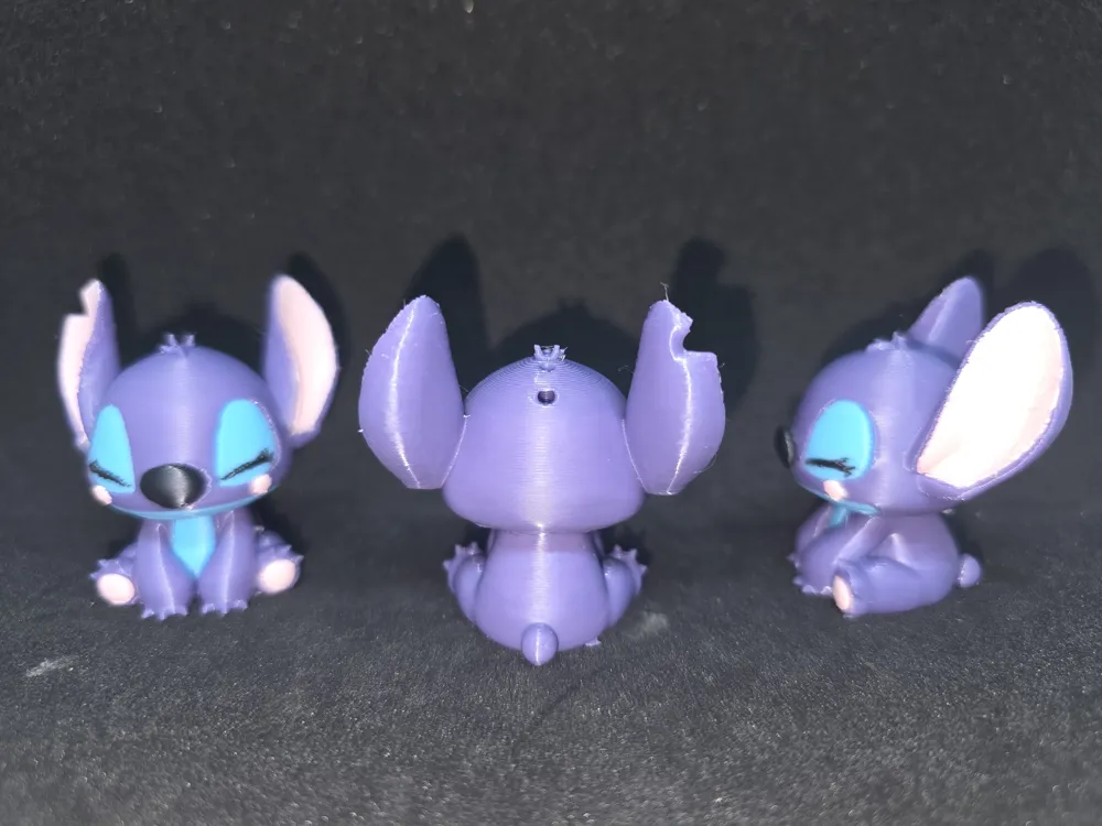 Stitch chibi edition cute keychian/decoration - Free 3D Print Model ...