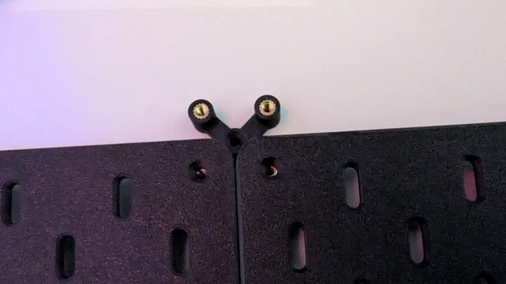 Pegboard Connector Wall Mount 10mm - Free 3D Print Model - MakerWorld