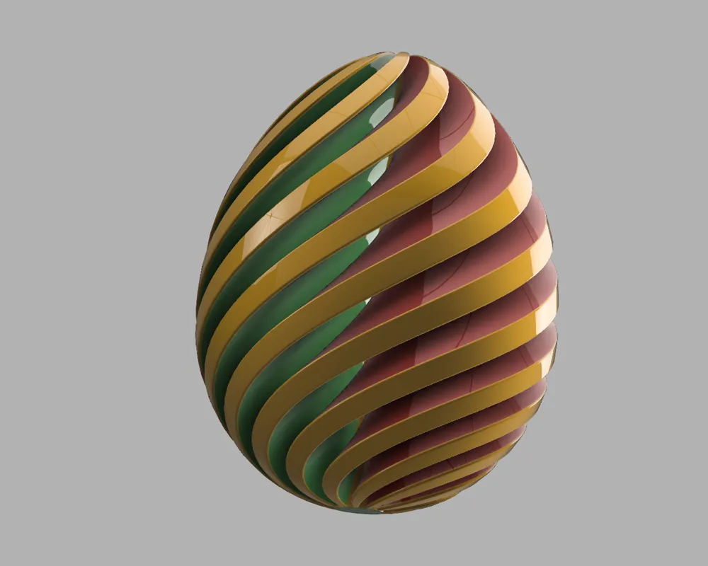 Twisted easter egg by Benji - MakerWorld