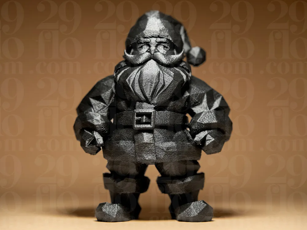 Geometric Santa Claus #1 by 29FLO MakerWorld: Download Free 3D Models