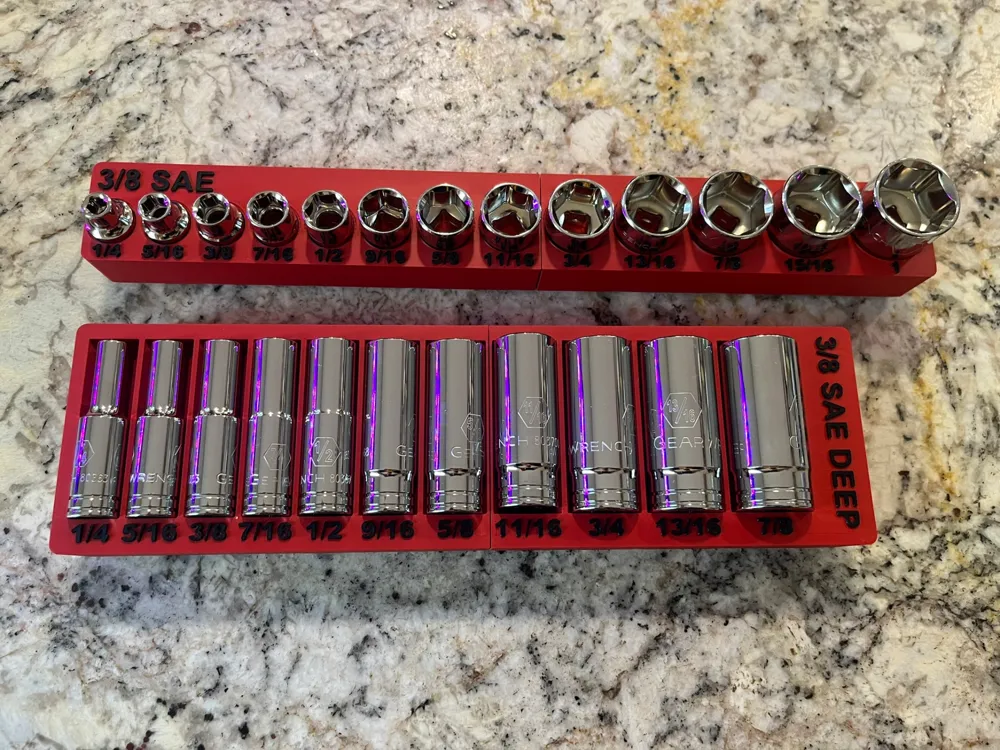 Gridfinity 3/8 SAE socket set by Cattywhompus MakerWorld: Download Free ...