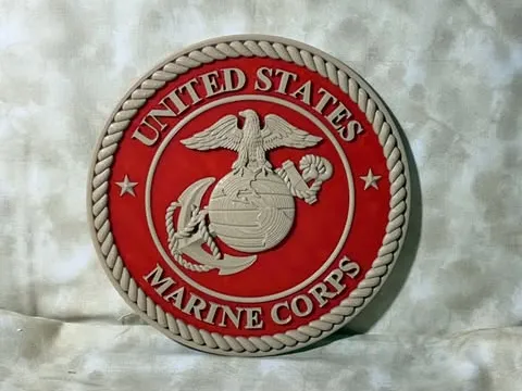 United States Marine Corps EGA Seal Wall Plaque by JPPrinting ...