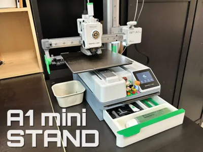 A1-mini Build Plate Stand by rbulmahn - MakerWorld
