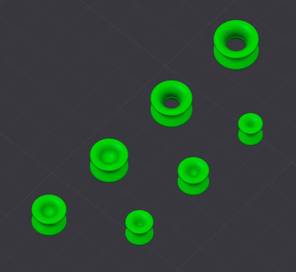 eartunnel - ear guage - flesh tunnel 3mm 4mm 5mm 6mm 7mm 8mm 9mm by ...