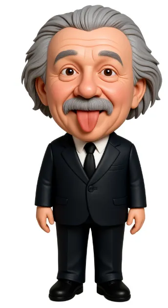 Albert Einstein Bobble-Head Figur – E = mc² - Free 3D Print Model ...