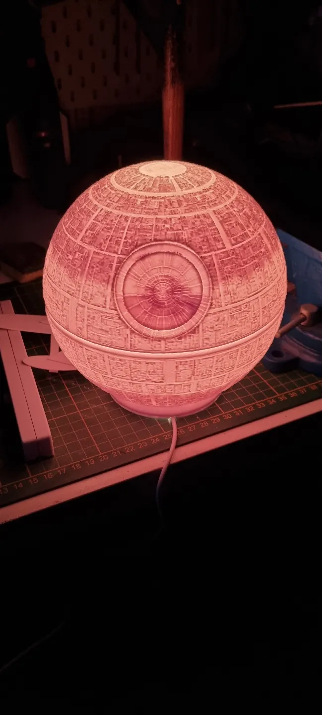 DeathStar Lamp kit - 001 by Schlumpfii - MakerWorld