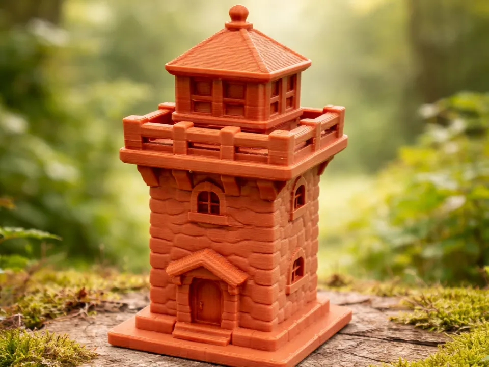Adventure Watchtower – Small Fortress - Free 3D Print Model - MakerWorld