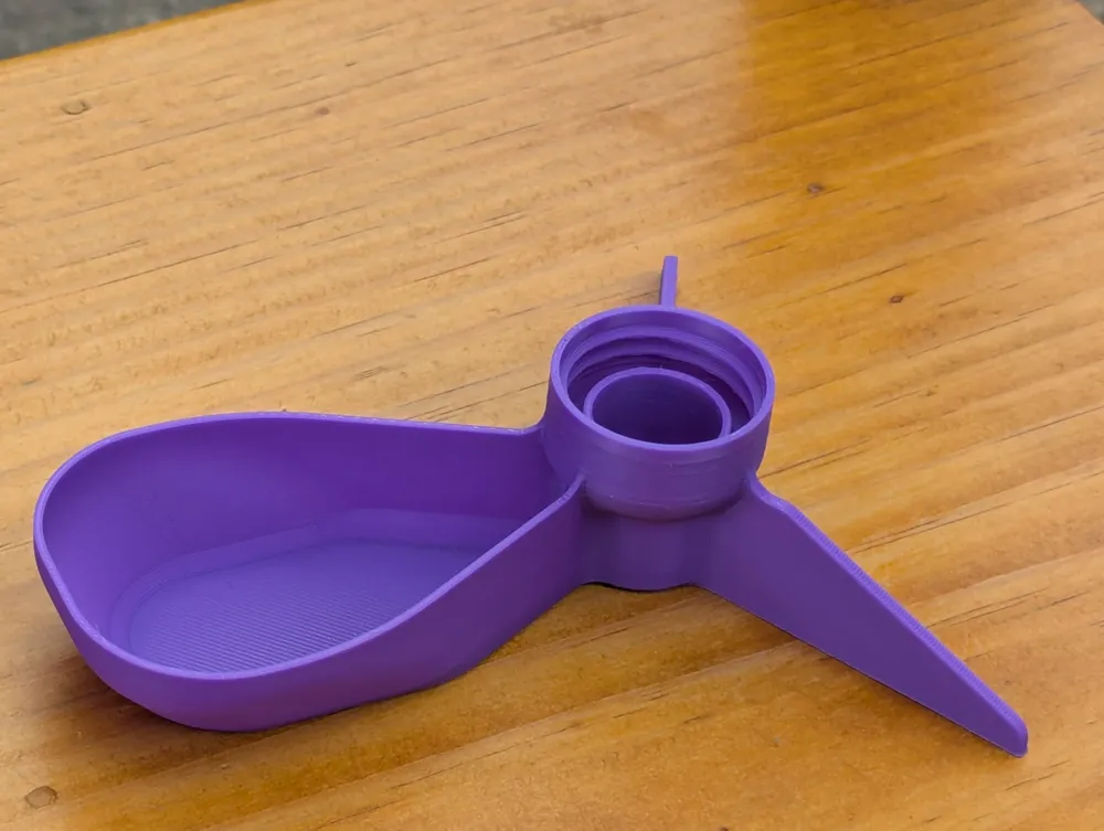 Waterdrop shape feeder (coke bottle compatible) by narret MakerWorld: Download Free 3D Models