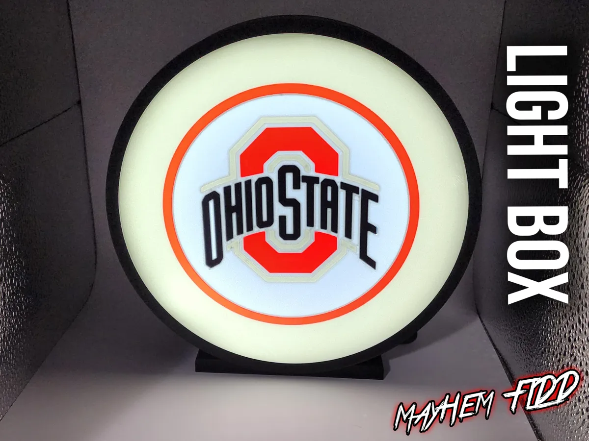 Ohio State - Leuchtkasten – Kostenloses 3D-Druckmodell – MakerWorld