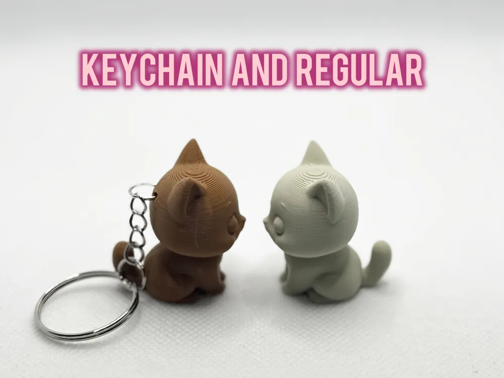 Cute Mini Cat (Kitten) - Free 3D Print Model - MakerWorld