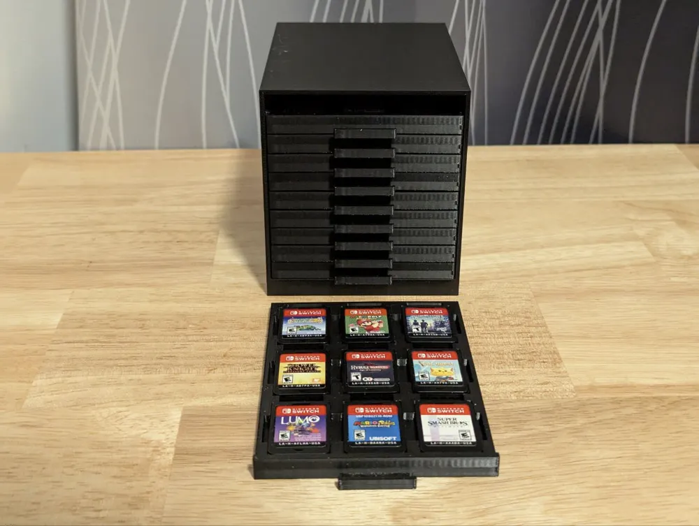 Nintendo Switch Cartridge Storage by FictionalCat - MakerWorld