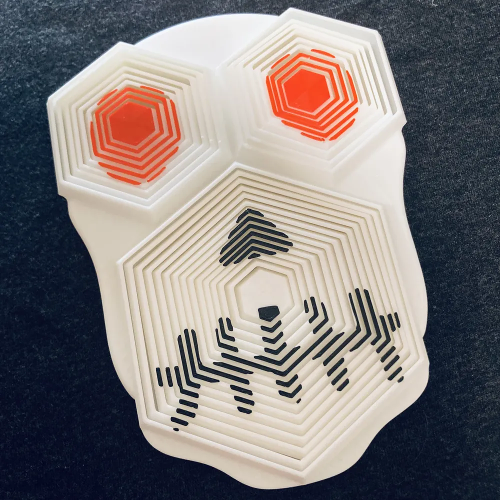 Skull Triple Hexagon Fidget Toy - 1.8 hr Halloween - Free 3D Print ...
