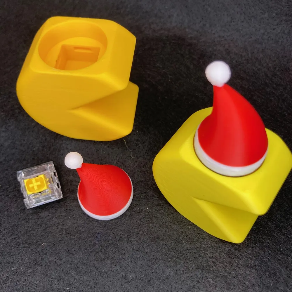 Pacman Santa Clicker Fidget (Quick ~45 min) - Free 3D Print Model ...