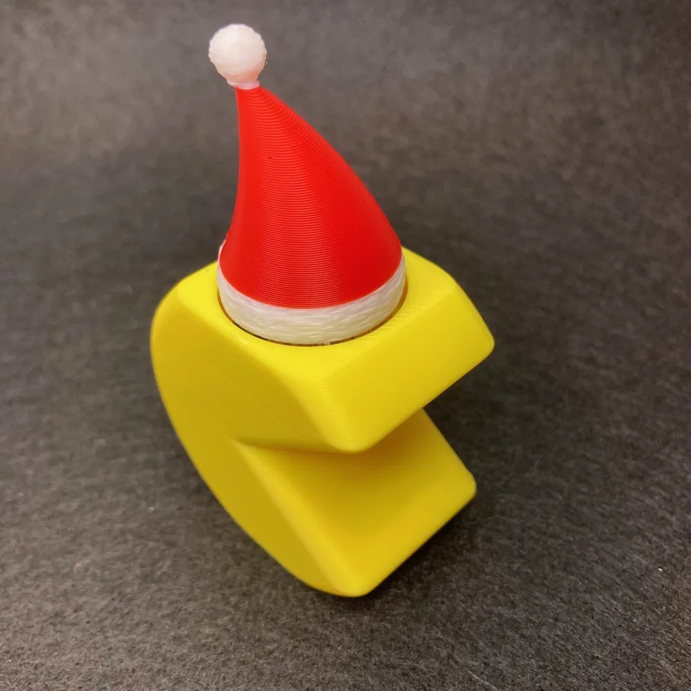 Pacman Santa Clicker Fidget (Quick ~45 min) - Free 3D Print Model ...