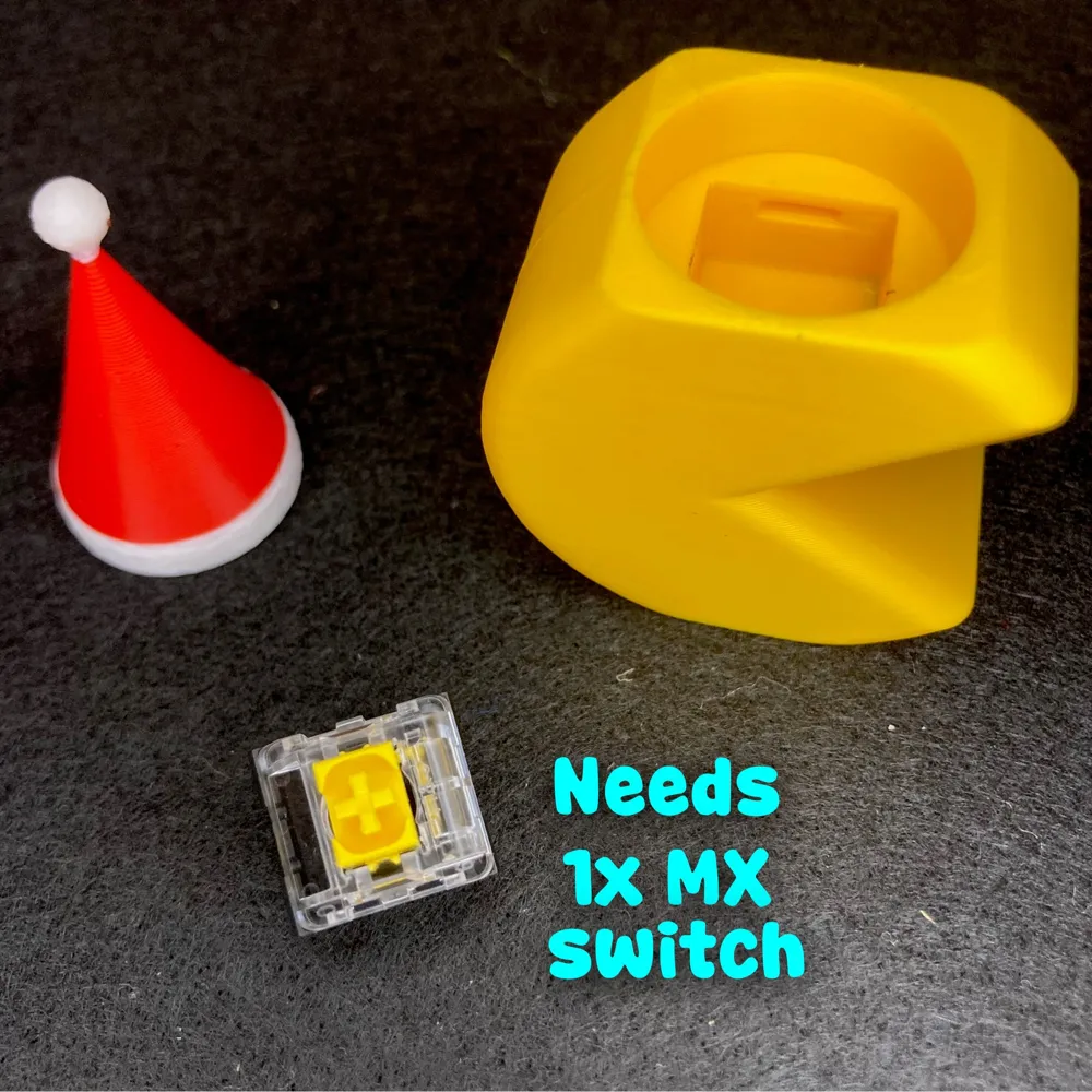 Pacman Santa Clicker Fidget (Quick ~45 min) - Free 3D Print Model ...