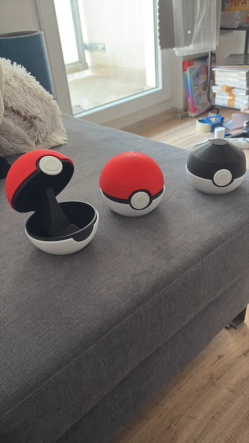 Pokeball Card display stand Remixed by Sidlak MakerWorld: Download Free ...