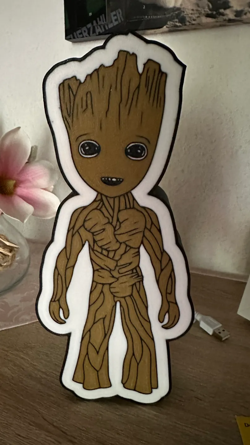 Groot LED Lightbox by SQDSL_ger - MakerWorld