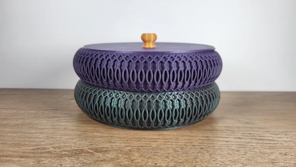 Stackable Bowl Tray - Curvy Waves 03 + Inlays by Art Design. 3D ...