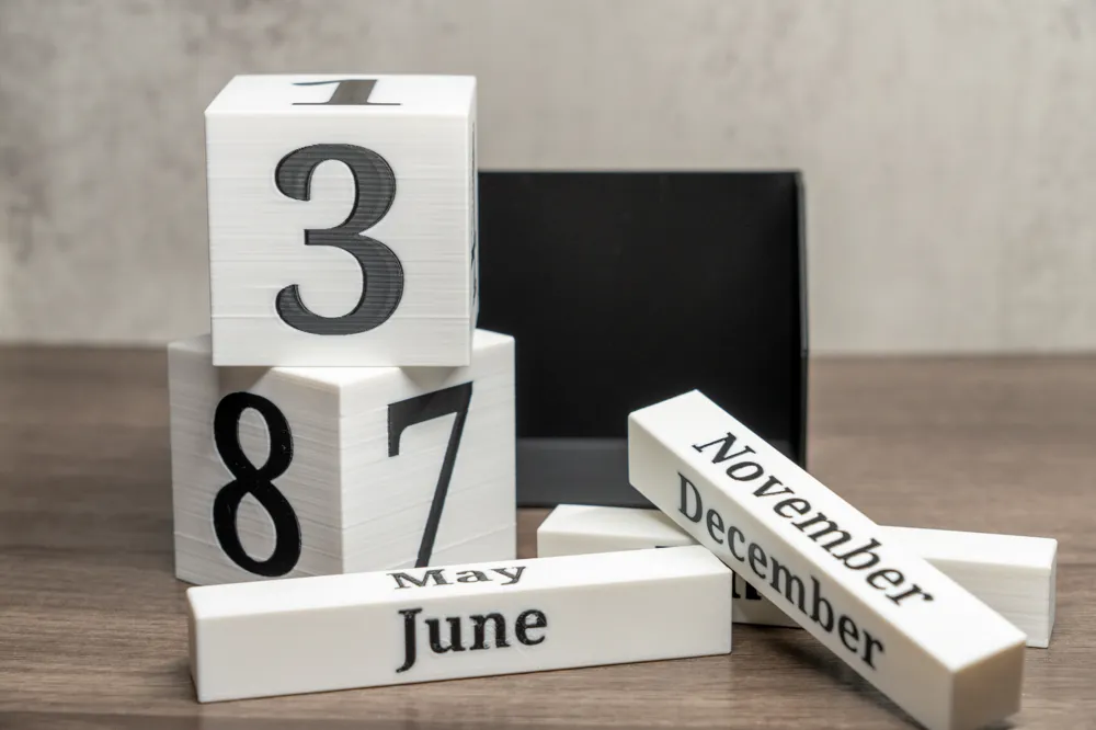 Block Calendar by altair3d - MakerWorld
