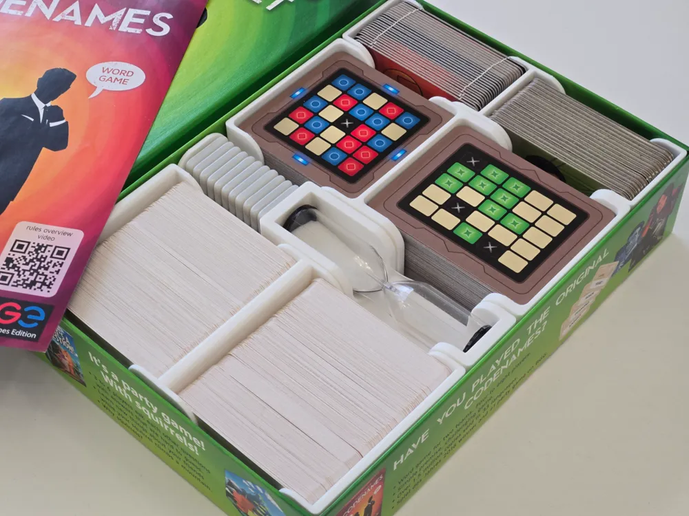 Codenames + Duet - Organizer Insert by BoardGameMeta MakerWorld: Download Free 3D Models
