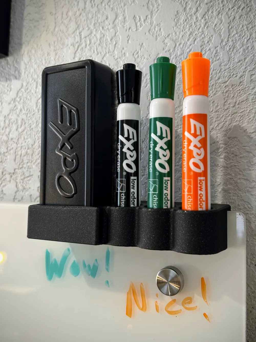 Dry Erase Board Marker and Eraser Holder by cl@ytr0n MakerWorld ...