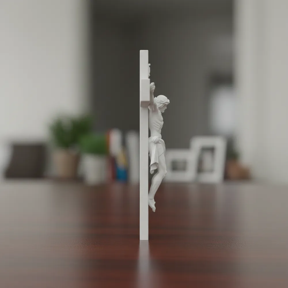 Jesus Christ on Cross - Sculpture - Free 3D Print Model - MakerWorld