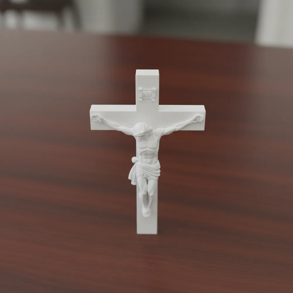 Jesus Christ on Cross - Sculpture - Free 3D Print Model - MakerWorld