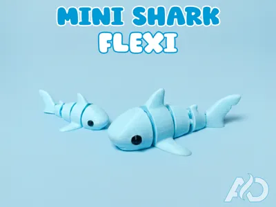 SHARK MINI FLEXI - Free 3D Print Model - MakerWorld