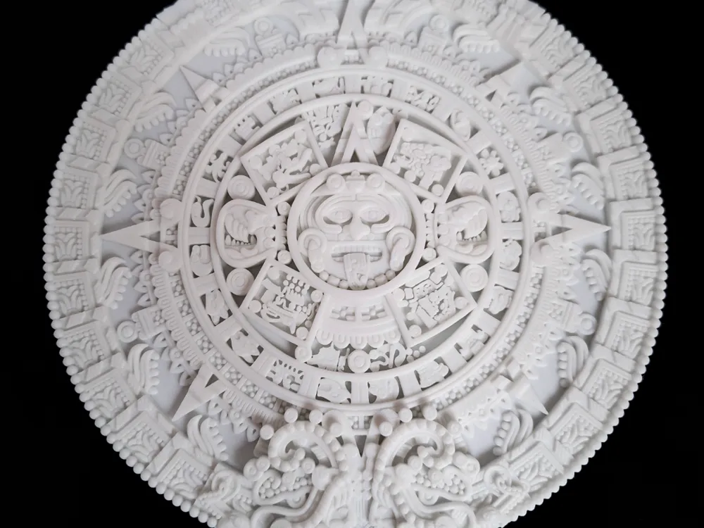 The Aztec Sun Stone 17cm by dreampaint92 - MakerWorld
