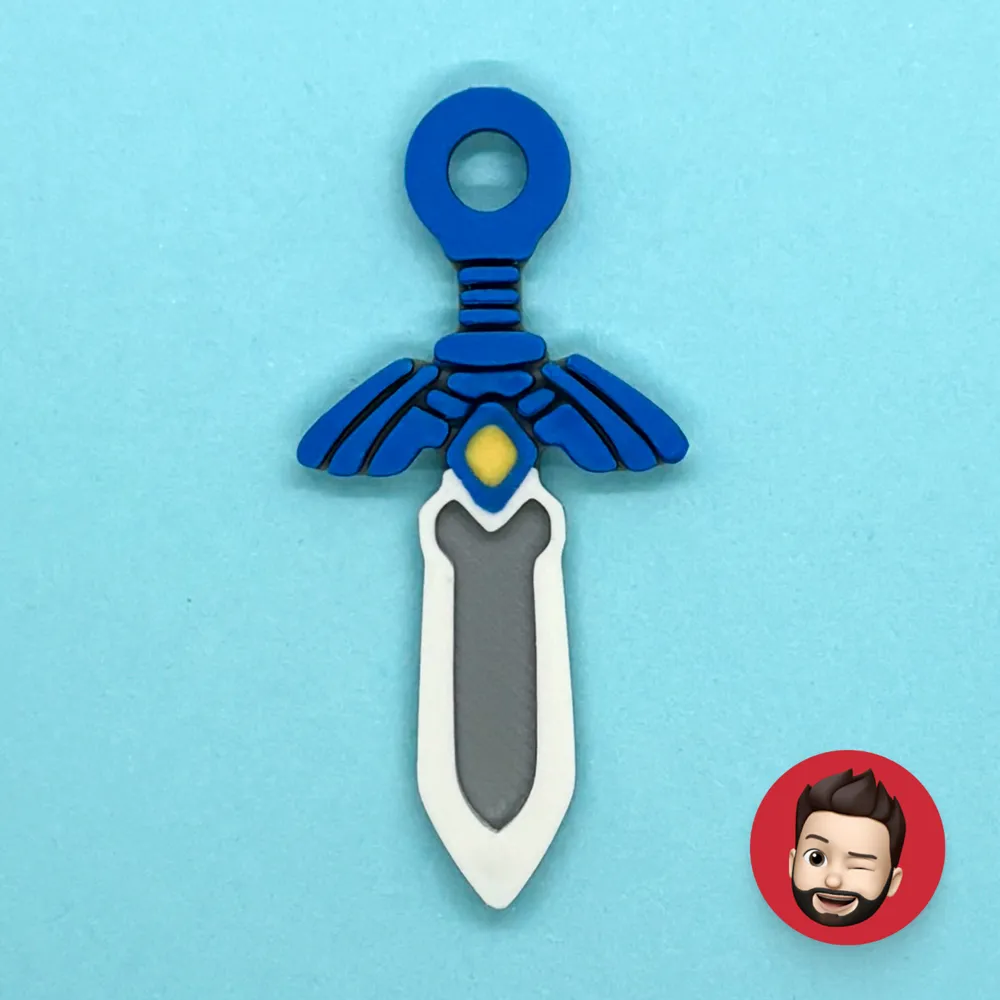 Zelda Master Sword keychain by nicodeimos - MakerWorld