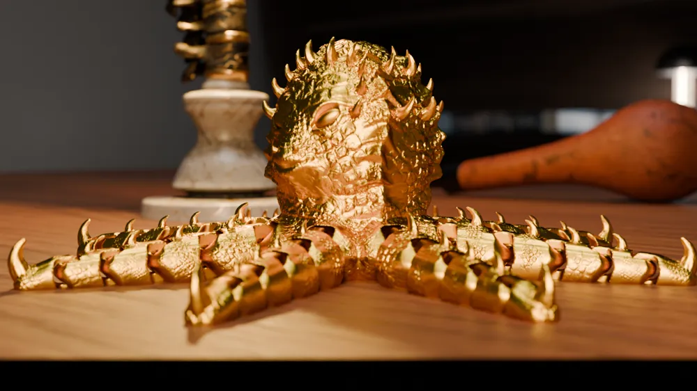Galatea the Golden Octopus Of Dread by theStonefox MakerWorld: Download ...