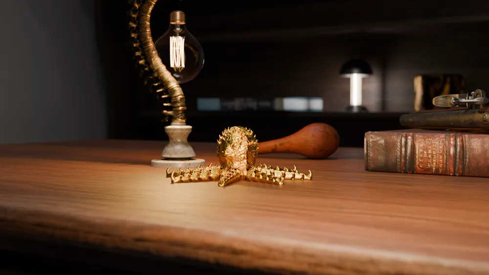 Galatea the Golden Octopus Of Dread by theStonefox MakerWorld: Download ...