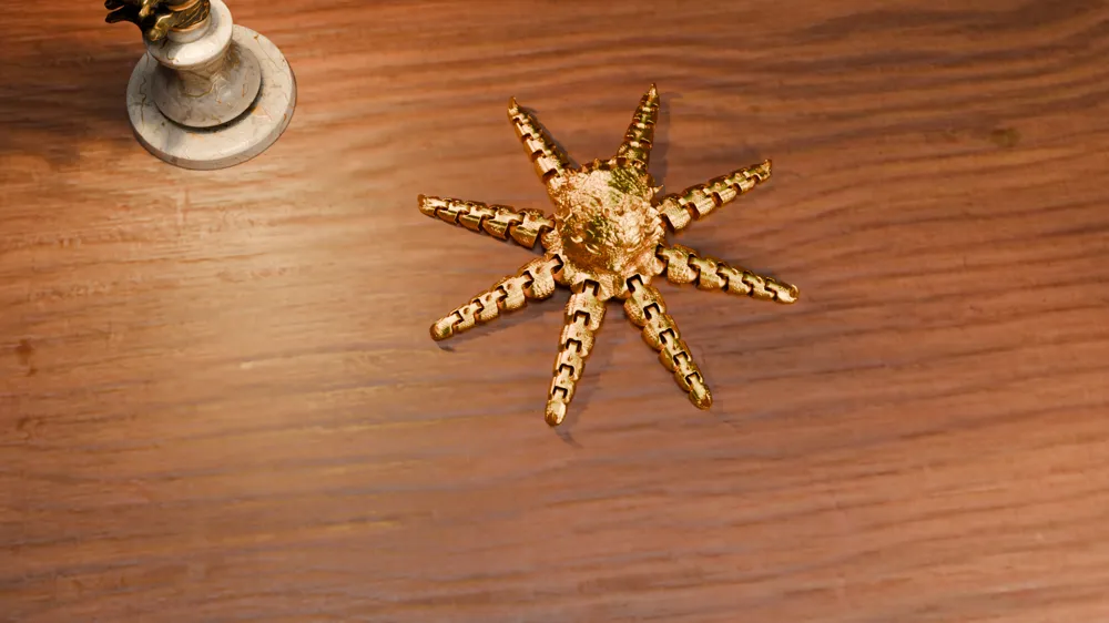 Galatea the Golden Octopus Of Dread by theStonefox MakerWorld: Download ...