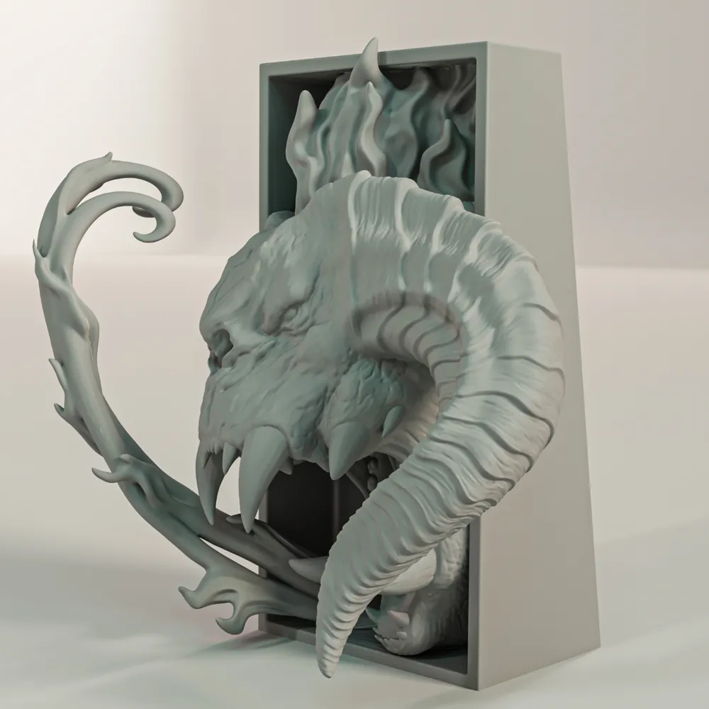 Balrog Book Nook y montaje en pared por Treddigineer - MakerWorld Balrog Book Nook y montaje en pared por Treddigineer - MakerWorld