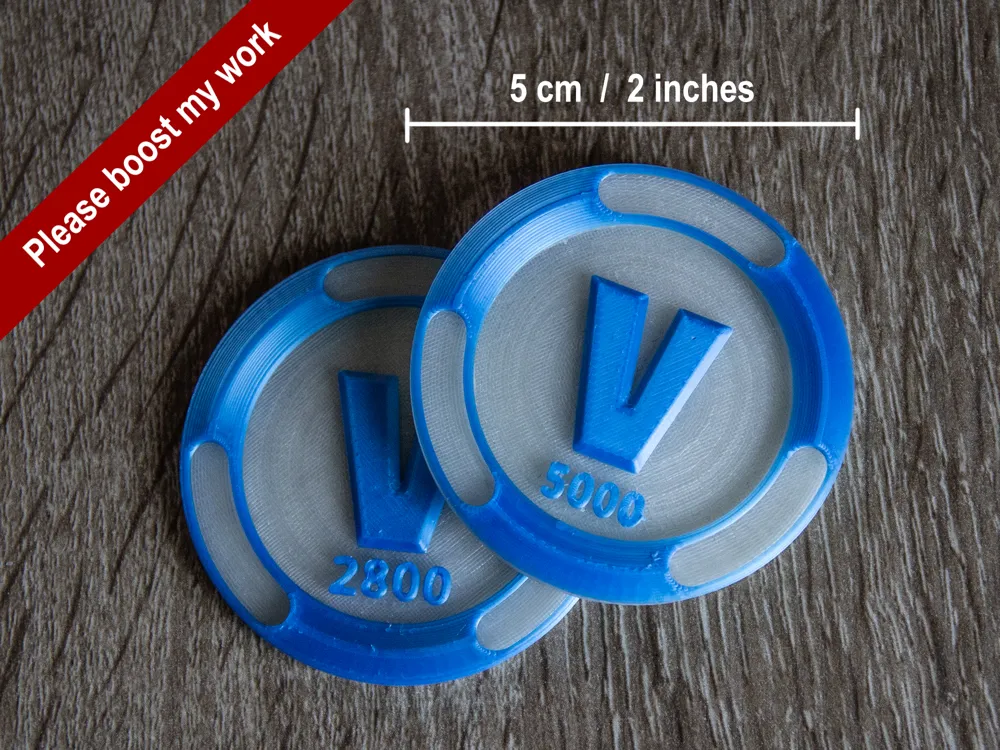 V-Bucks by KalasbergMakerWorld: Download Free 3D Models
