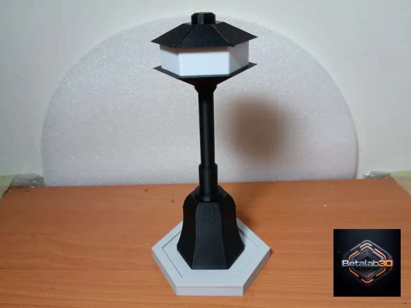 Hexagonal Street Lamp – 3D Printable Kit - Free 3D Print Model - MakerWorld