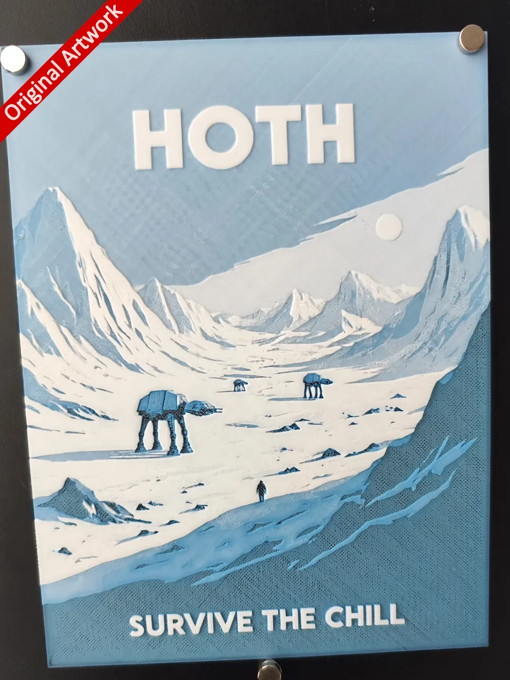 Hoth travel poster Star Wars - hueforge by Altf4-Formation MakerWorld ...