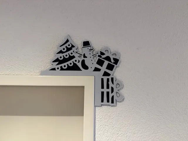 Christmas Door Corner Snowman by Sascha Carle - MakerWorld