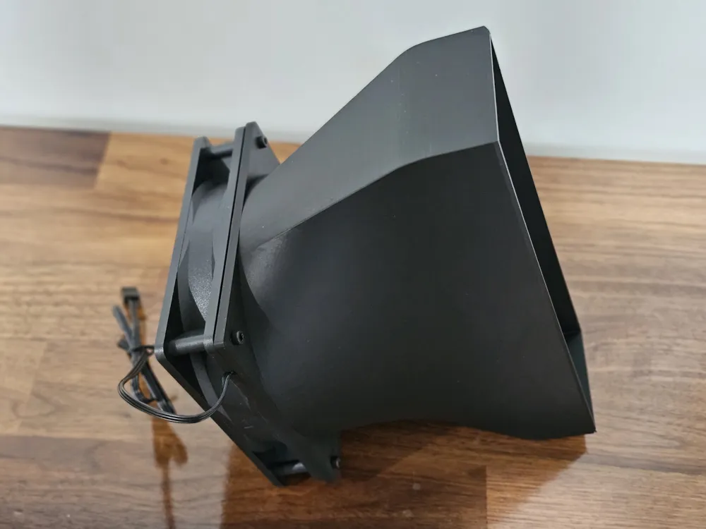 PC Fan Adapter Duct - 120mm or 140mm Parametric - Free 3D Print Model ...