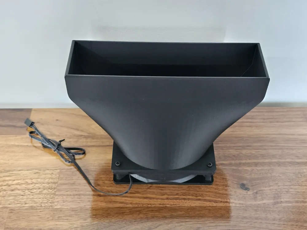 PC Fan Adapter Duct - 120mm or 140mm Parametric - Free 3D Print Model ...