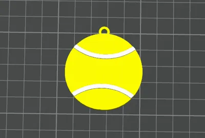 Padel ball keychain by NeRKo - MakerWorld