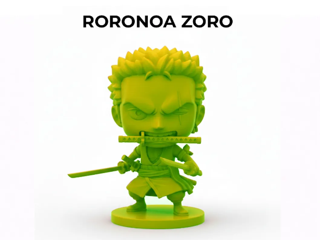 Roronoa Zoro – Inspired Swordsman Figure - Free 3D Print Model - MakerWorld