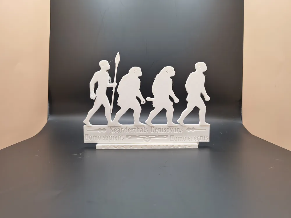 Human Evolution Silhouettes – Male & Female - Free 3D Print Model ...