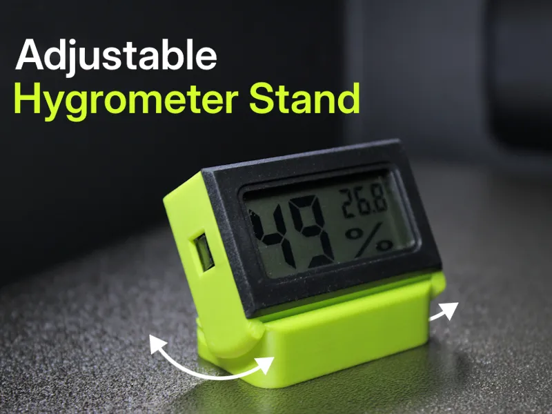 Adjustable Hygrometer Stand - Free 3D Print Model - MakerWorld