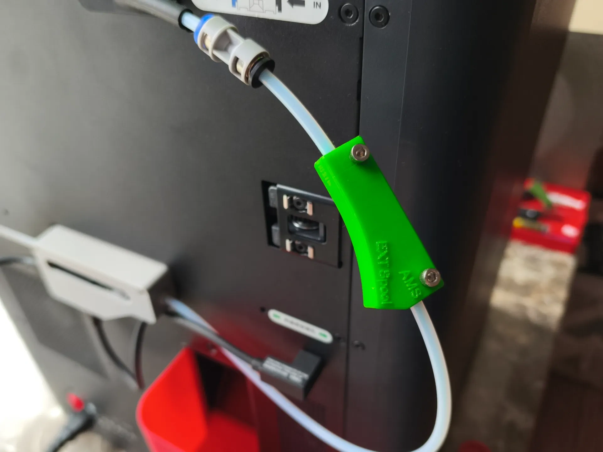 No pneumatic fittings required, AMS filament management system by ...