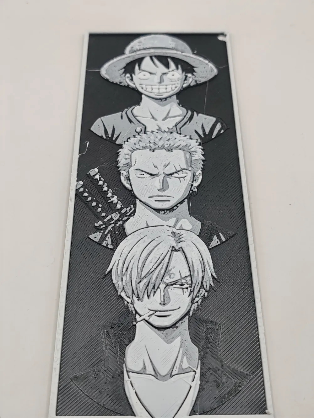 One Piece Trio Crew Luffy Bookmark without AMS - Free 3D Print Model ...