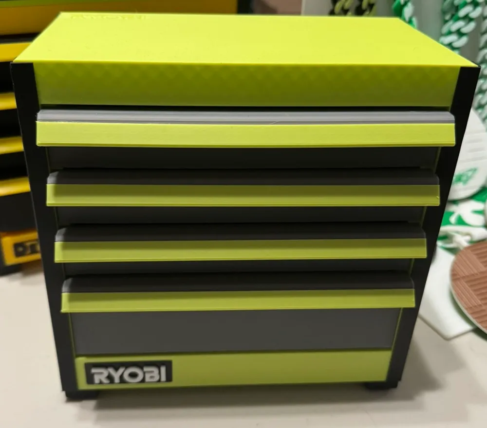 Ryobi Mini Desktop Toolbox - Free 3D Print Model - MakerWorld