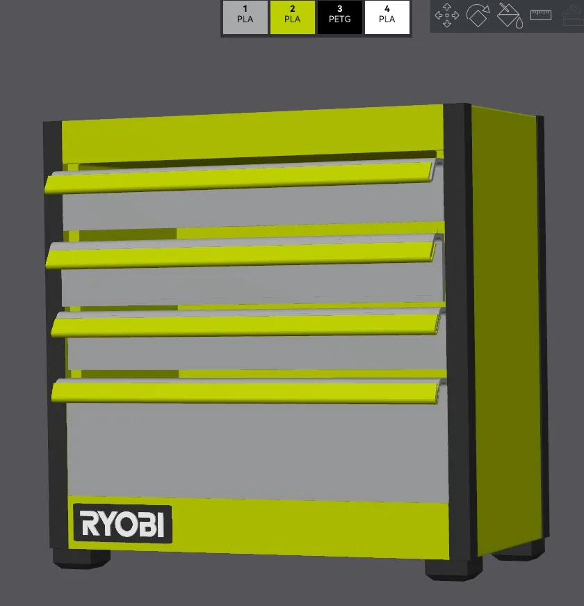 Ryobi Mini Desktop Toolbox Remixed by CeeDog99 MakerWorld: Download ...