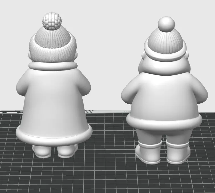 Mrs. Claus and Santa Claus - Free 3D Print Model - MakerWorld
